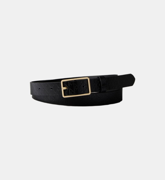 Ceinture logo en cuir - calvin klein jeans